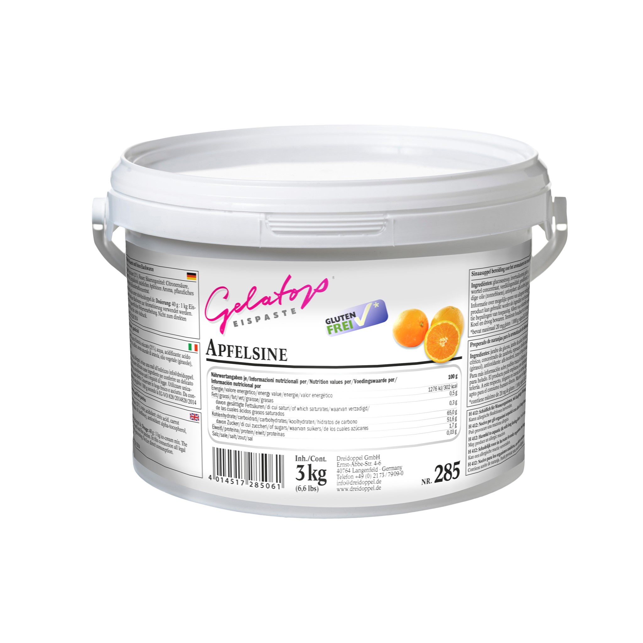 3D Apfelsinen Paste No.285 | gastroeistec24.de